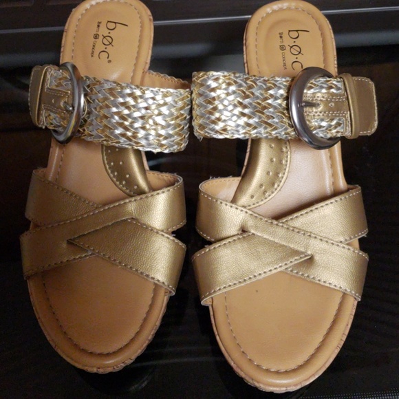 b.o.c. | Shoes | Boc Wedge Sandals Size 8m Euc | Poshmark